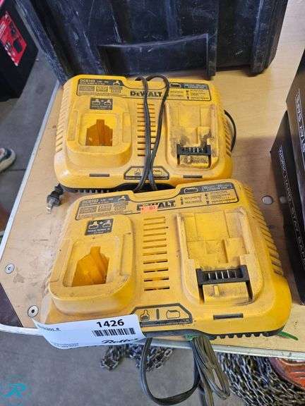 2 DeWalt DCB103 Chargers, 7.2V-18V, NiCd, NiMH, and Li-Ion - Roller ...