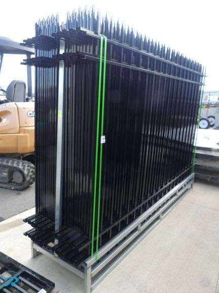 (20) New SKLP SK-N20 Galvanized Steel Fence Panels, Powder Coated With ...