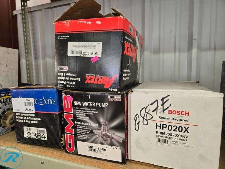 3 New and 1 Remanufactured Water Pumps – GMB, Bosch, and Signature ...