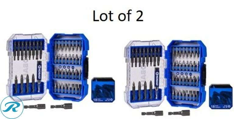 (10) New- (2) Kobalt Screwdriver Bit Set 65 -Piece (2) Kobalt Impact ...