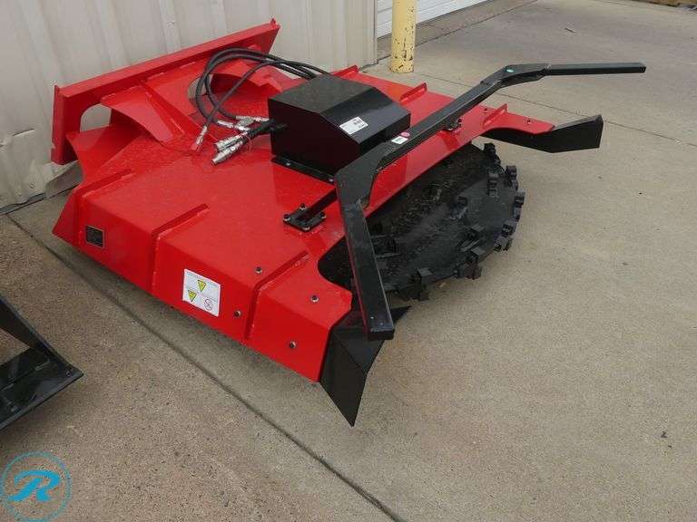 New Giyi GY-DM39 Hydraulic Disc Mulcher Attachment to Fit Skid Steer ...