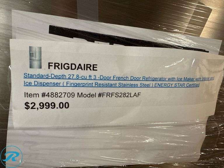 Frigidaire FRFS282LAF Standard-Depth 27.8-cu ft 3-Door French Door ...