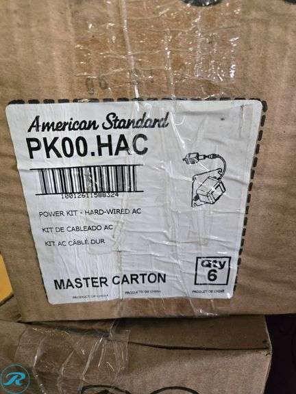 Pallet of American Standard PK00.HAC Power Kit Hard-Wired AC, Qty 6 Per ...