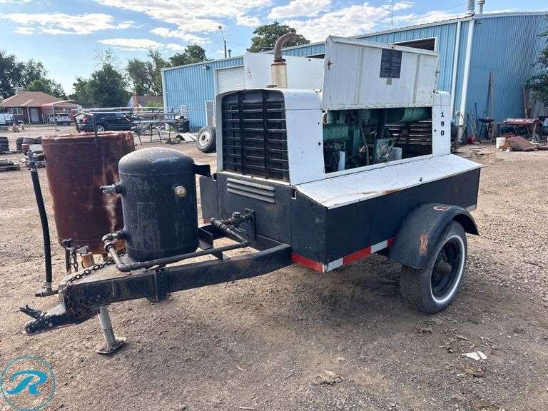 One Trailer-Mounted Compressor Unit with Diesel Engine, Model 150 ...