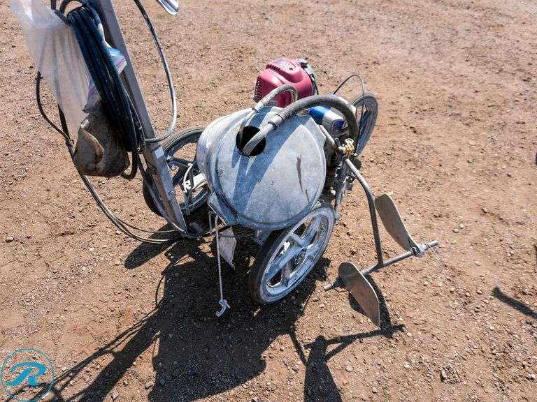 Graco Field Lazer Line Paint Sprayer On 3-Wheeler - Roller Auctions