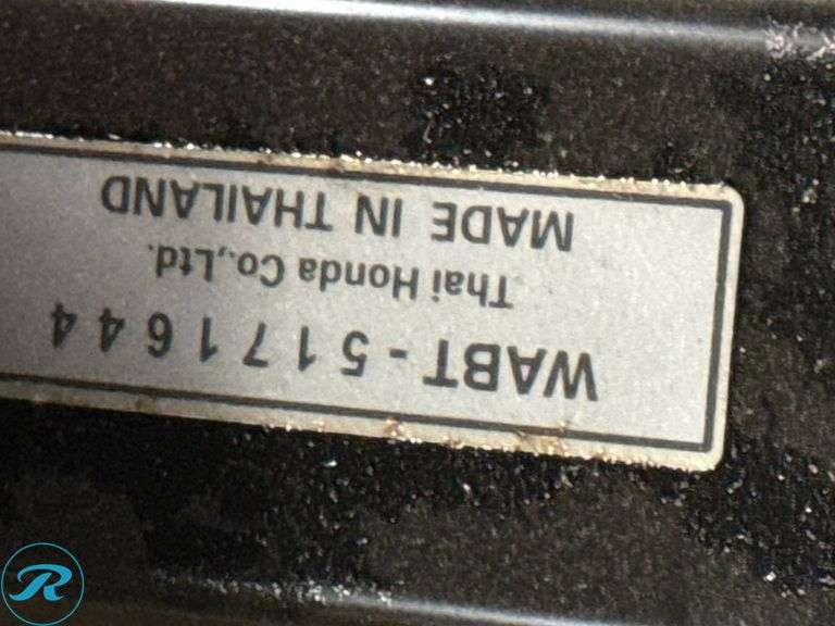 Honda WB20XT4A Gas-Powered Water Pump With Frame - Roller Auctions