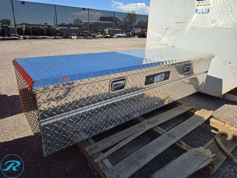Lund 60-Inch Aluminum Flush Mount Truck Tool Box - Roller Auctions