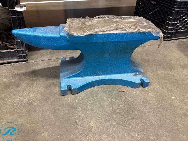 Blue Painted Steel Anvil - Roller Auctions