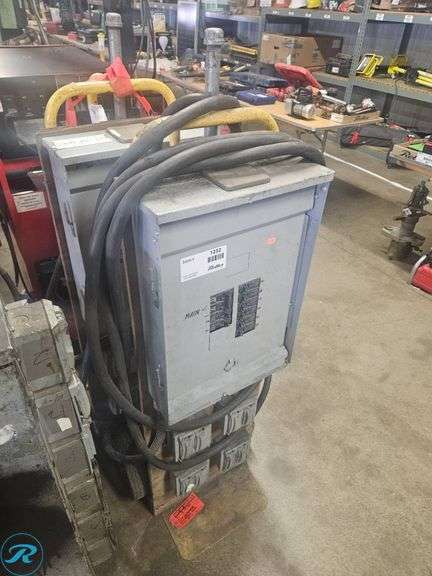 (2) Portable Electrical Power Distribution Panels on Carts - Roller ...