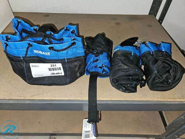 (4) Kobalt Small-Parts Bags with 12 Pockets and Divided Sections ...