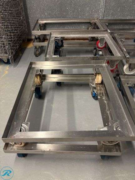 (15) Stainless Steel Aging Rack Dollies - Roller Auctions