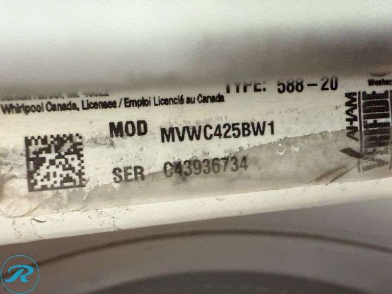 Maytag Centennial Top-Load Washing Machine, Model MVWC425BW1 - Roller ...