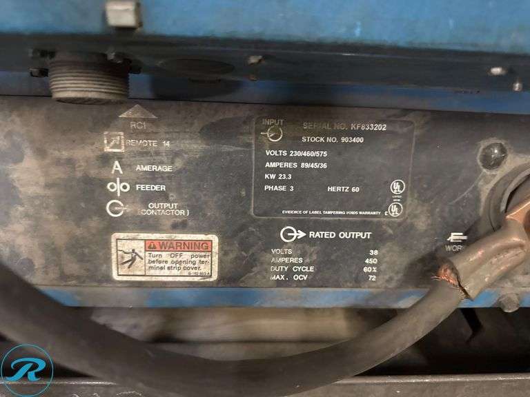 Miller Gold Star 452 CC-DC Welding Power Source - Roller Auctions
