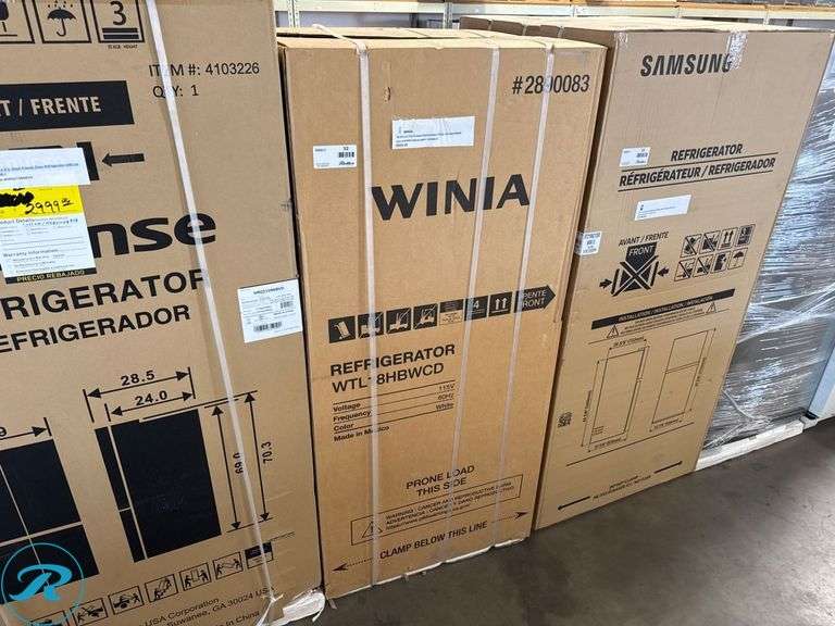 Winia WTL18HBWCD 18.18 Cu. Ft. Top-Freezer Refrigerator, White, 115V ...