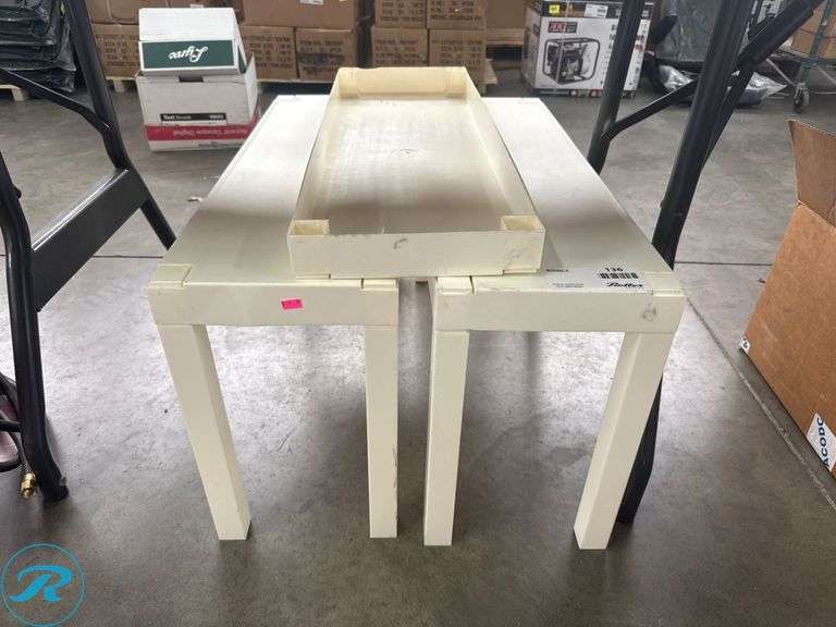 White Plastic Tables - Roller Auctions
