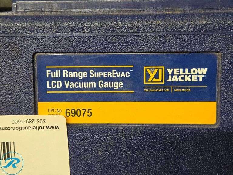 Yellow Jacket 69075 Full Range SuperEvac LCD Vacuum Gauge in Hard Case ...