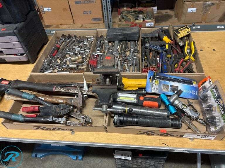 Hand Tools and Accessories Including Hammers, Wrenches, and Flashlights ...
