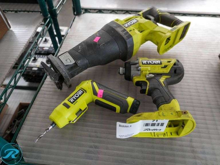 Ryobi Cordless Power Tools, P515 Reciprocating Saw, P238VN Impact ...