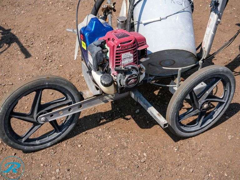 Graco Field Lazer Line Paint Sprayer On 3-Wheeler - Roller Auctions