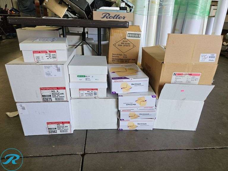 Envelopes Including PrintMaster, Accent Opaque, Office Depot, and Neenah Classic Linen - Roller ...