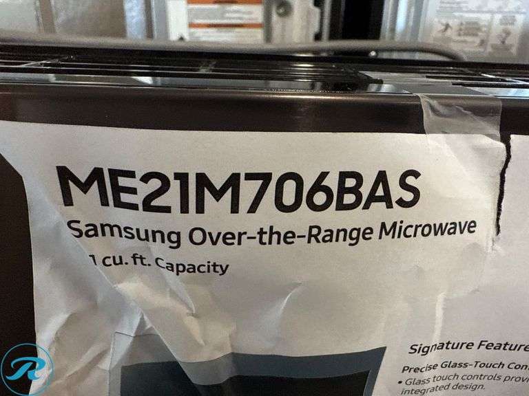 Samsung ME21M706BAS Over-the-Range Microwave with 2.1 Cu. Ft. Capacity ...