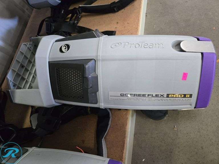 (2) ProTeam GoFree Flex Pro Cordless Backpack Vacuums, 36V (No ...