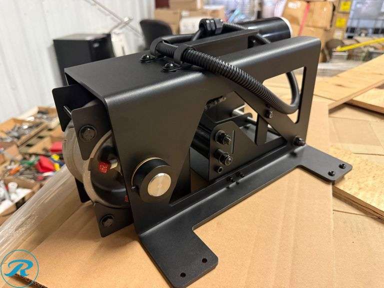 (4) Slide Column Drive Assembly with Electric Motor and Mounted Control ...