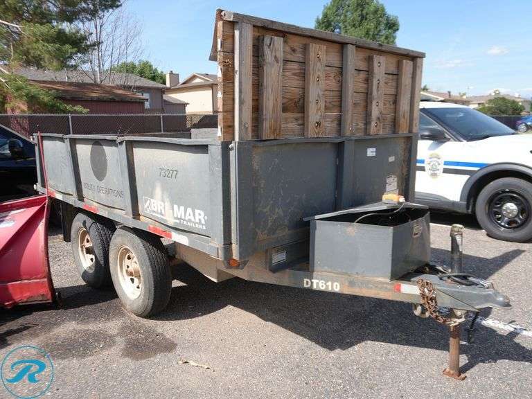2007 Bri-Mar DT610 T/A Hydraulic Dump Trailer - Roller Auctions