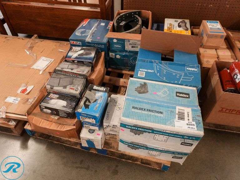 Pallet of Brake Pads, Brake Shoes, and Related Components by Haldex ...