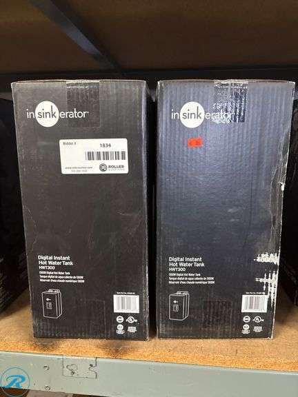 (2) InSinkErator Digital Instant Hot Water Tanks HWT300, 1300W - Roller ...