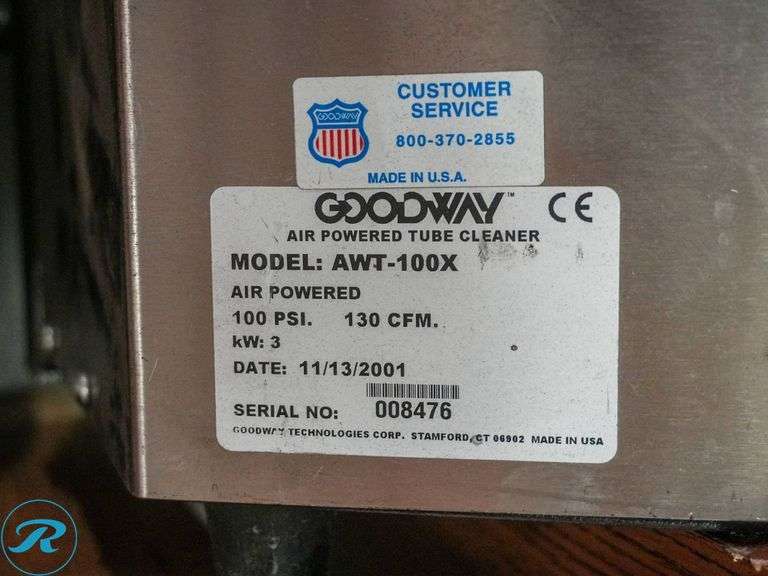 Goodway AWT-100X Air-Powered Tube Cleaner with Accessories - Roller ...