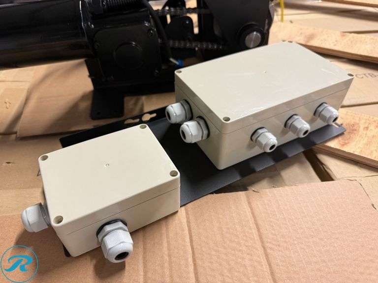 (2) Slide Column Drive Assembly with Electric Motor and Mounted Control ...