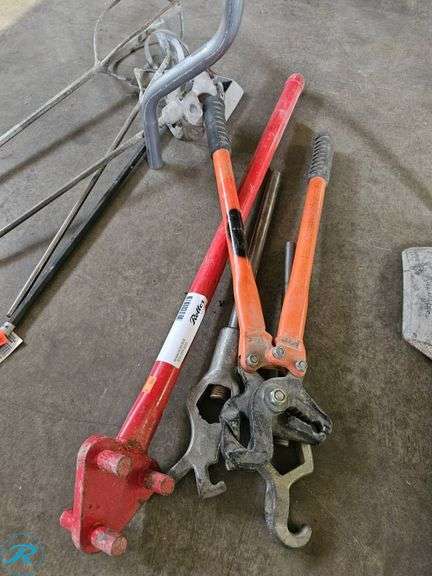 Heavy-Duty Hand Tools Including Pipe Wrenches and Rebar Benders ...