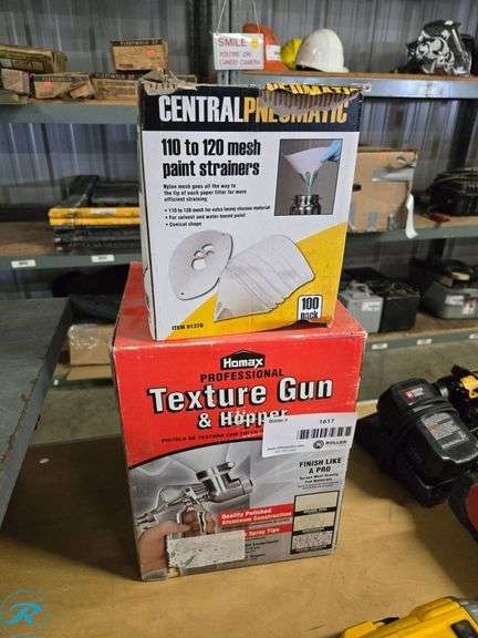 Central Pneumatic 110 to 120 Mesh Paint Strainers and Homax ...