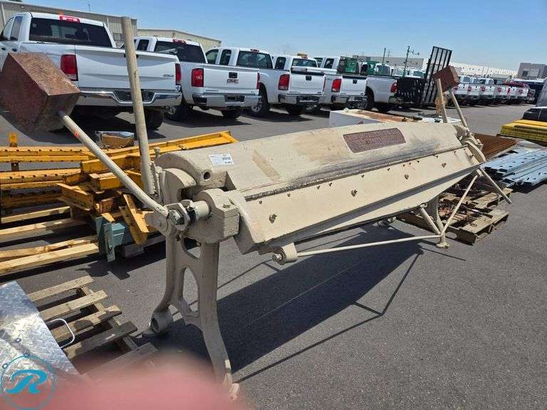 J.A. Robinson & Co. Sheet Metal Brake, Manual Operation, 98" - Roller ...