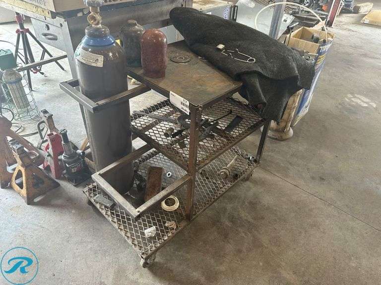 Welding Cart With Compressed Gas Tank - Roller Auctions
