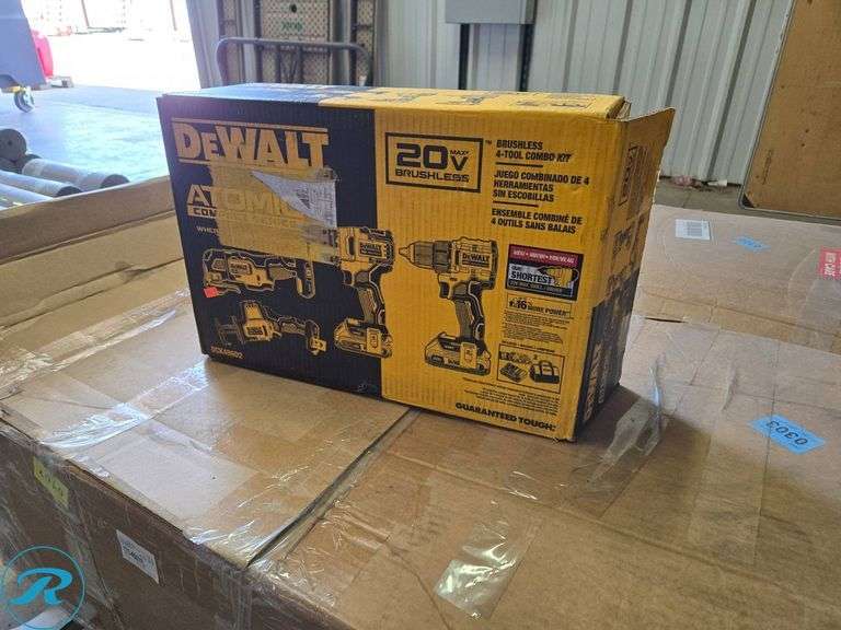 New DeWalt Atomic Compact Series 20V MAX Cordless Brushless 4-Tool ...