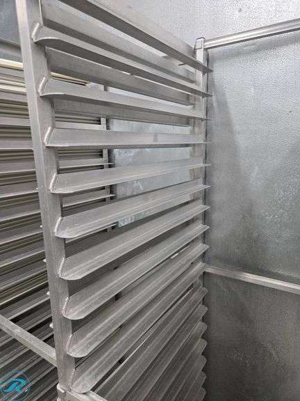 (3) Aluminum Bakery Sheet Pan Racks on Casters - Roller Auctions