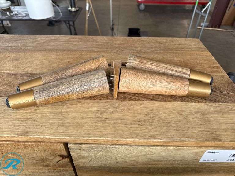 (2) Coaster Furniture Cabinets with Gold Accent Inlay - Roller Auctions