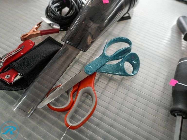 Handheld Vacuum, Folding Knives, Scissors, and Jumper Clips - Roller ...