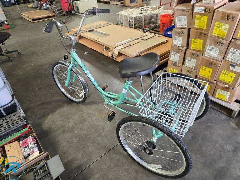 Single Sun Adult Tricycle with Basket - Roller Auctions