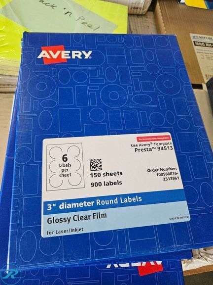 Labels Including Avery, 3M, Online Labels, Die-Cut Styles, and Glossy ...