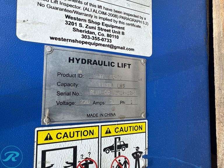 11,000 LB. Capacity 2-Post Hydraulic Automotive Lift With Motor and ...