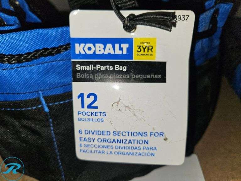 (4) Kobalt Small-Parts Bags with 12 Pockets and Divided Sections ...