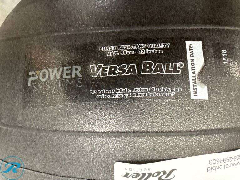 Power Systems Versa Ball Stability Ball with Base - Roller Auctions