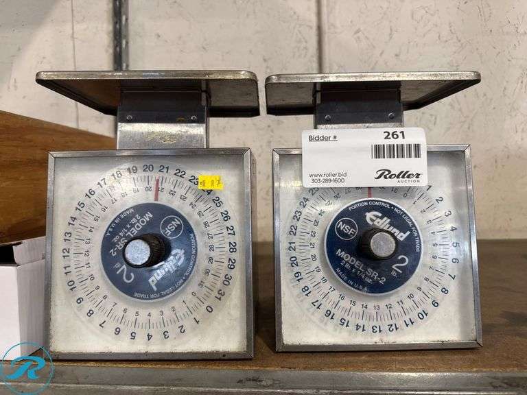 (2) Edlund Model SR-2 Portion Control Scales, 2 lb. Capacity - Roller ...