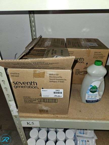 (3) Boxes of Seventh Generation Free & Clear Dish Liquid Refill, 50 oz ...