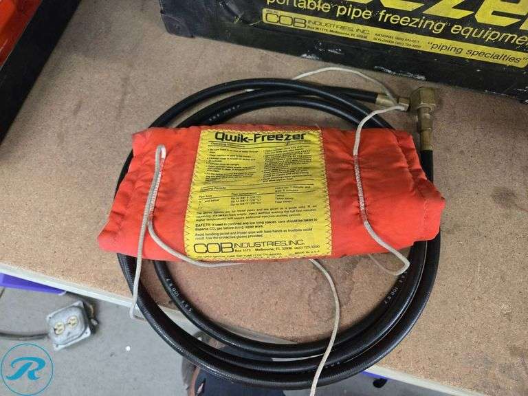 Qwik-Freezer Portable Pipe Freezing Equipment with Accessories - Roller ...