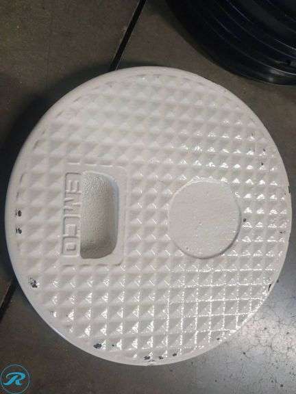 EMCO Underground Containment Sump with White Manhole Cover - Roller ...