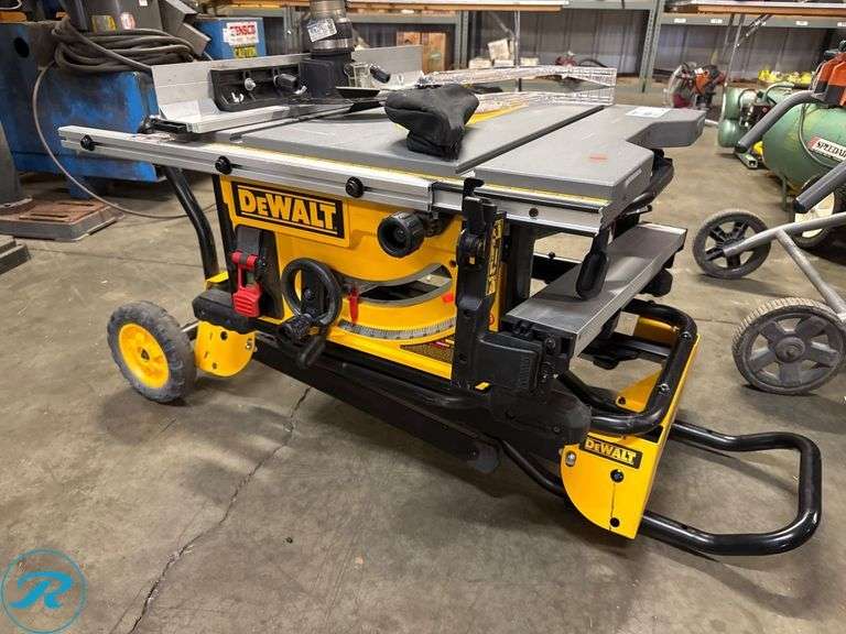 DeWalt DWE7491 10-Inch Table Saw with Rolling Stand, 120V, 15A - Roller ...